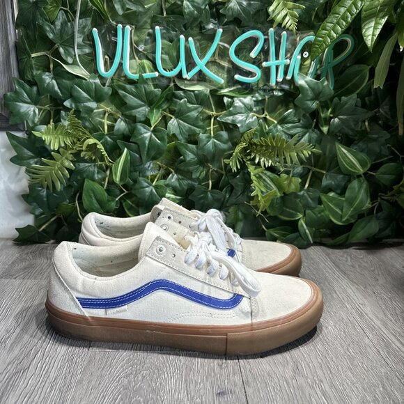 Vans | Shoes | Vans Old Skool Pro Ultra Cush Shoes Mens 2 White Gum ...